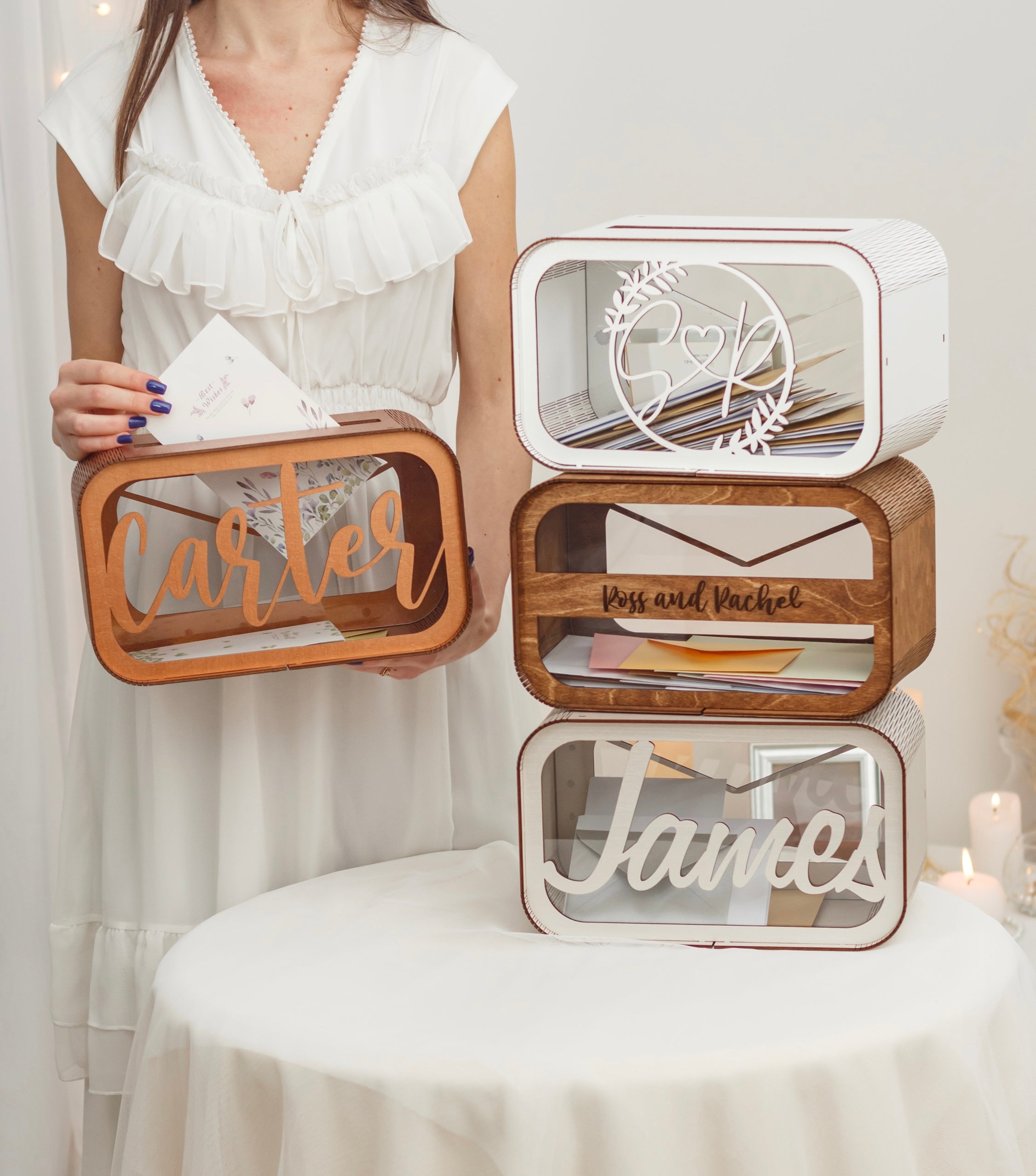 Wedding Money Box - Handcraft custom - 2b1Wedding